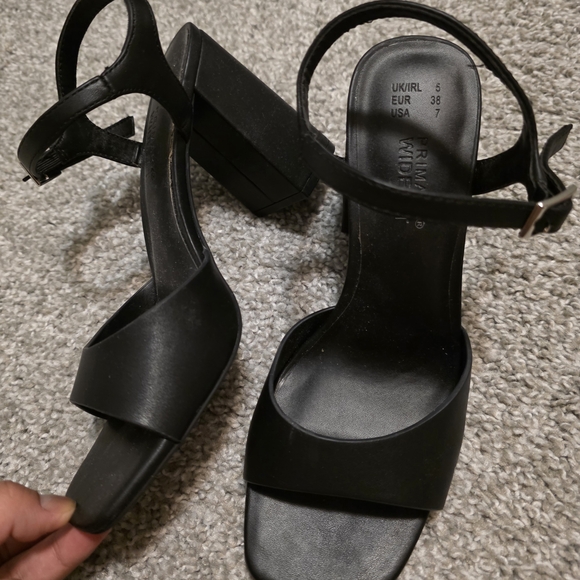 Primark | Shoes | Primark Black Block Heel Sandals | Poshmark